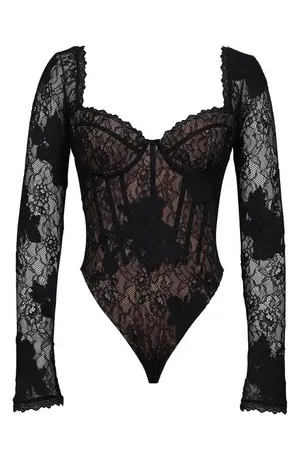 House Of Cb Aneira Lace Corset Top