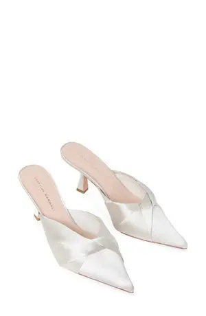 LOEFFLER RANDALL Tyla Pointed Toe Mule - Cream