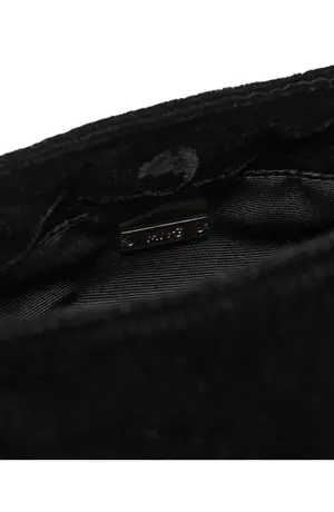 Mango Velvet Pouch With Loop Handle
