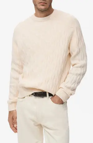 Mango Ribbed Sweaters For Men
