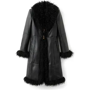 Mango Faux Shearling Coat