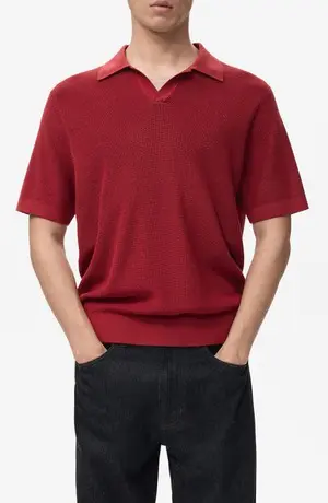 Mango Structu Knit Polo