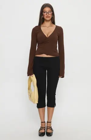 Princess Polly Stefanee Faux Wrap Top
