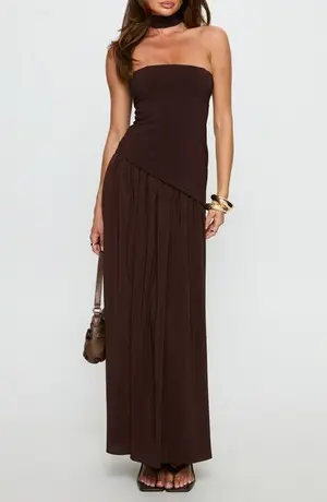 Princess Polly Odella Strapless Maxi Dress