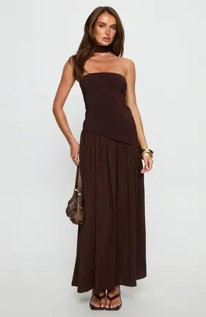 Princess Polly Odella Strapless Maxi Dress