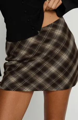 Princess Polly Carlena Plaid Miniskirt
