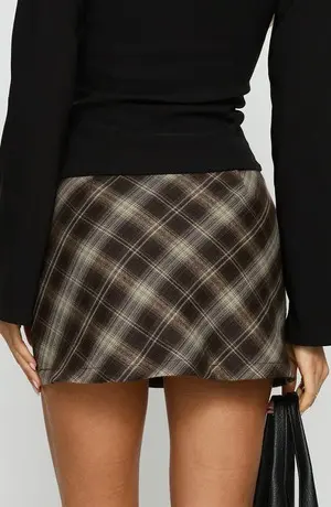 Princess Polly Carlena Plaid Miniskirt