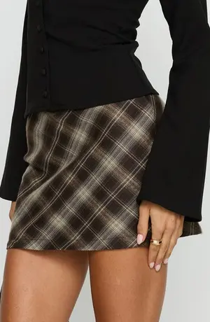 Princess Polly Carlena Plaid Miniskirt