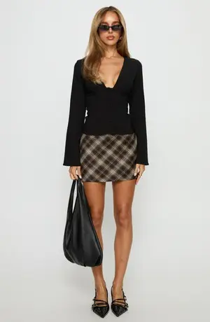 Princess Polly Carlena Plaid Miniskirt