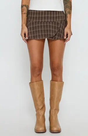 Princess Polly Plaid Mini Skirt