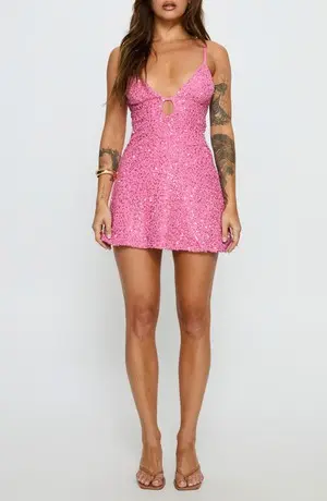 Princess Polly Sequin Mini Dress