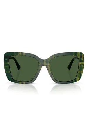 Burberry 54mm Square Sunglasses - Dark Green