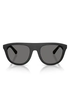 Burberry 55mm Square Sunglasses - Matte Black