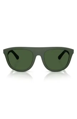 Burberry 55mm Square Sunglasses - Matte Green