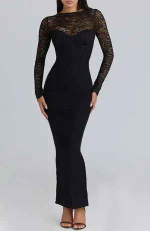 House Of Cb Sheer Evening Dresses