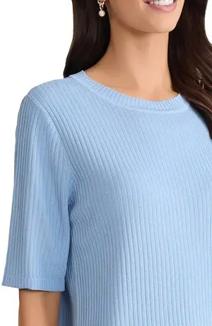 Jones New York Sutton Ribbed Crewneck Sweater
