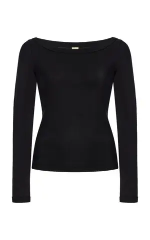 FLORE FLORE Steffi Organic Cotton T-Shirt Black