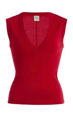 Red Cut Out Tops