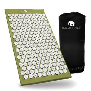 BED OF NAILS Bon Acupressure Mat Original Acupressure Design With 8820 Precision Nails - Green
