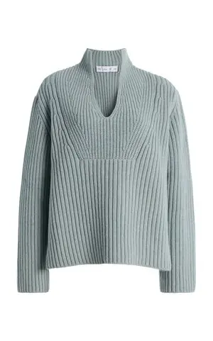 Proenza Schouler White Label Meron Knit Wool-blend Sweater - Blue
