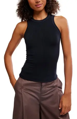 Free People So Soft Modal Blend Tank - Black