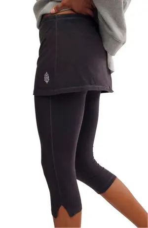 Free People Skirted Capri Leggings