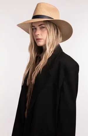 Janessa Leoné Leah Straw Fedora - Sand