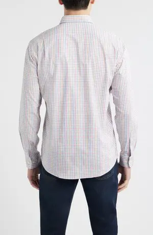 Johnnie-o Albie Gingham Check Everyday Performance Button-up Shirt