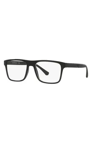 Emporio Armani 54mm Rectangle Eyeglasses