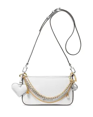 Michael Kors Small Convertible Crossbody Pouchette - Optic White