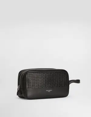 Dolce & Gabbana Woven Plongé Calfskin Necessaire