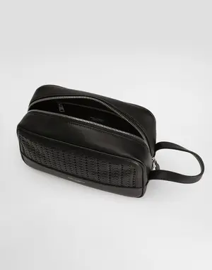 Dolce & Gabbana Woven Plongé Calfskin Necessaire