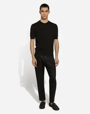 Dolce & Gabbana Wool Jogging Pants - Black