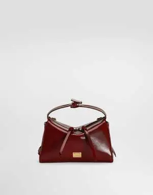 Dolce & Gabbana Mini Vittoria Calfskin Handbag - Red