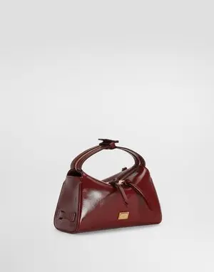 Dolce & Gabbana Mini Vittoria Calfskin Handbag - Red
