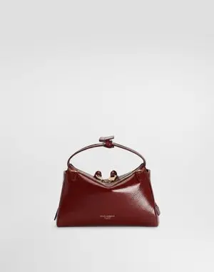 Dolce & Gabbana Mini Vittoria Calfskin Handbag - Red