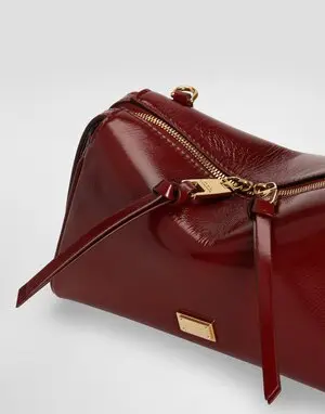 Dolce & Gabbana Mini Vittoria Calfskin Handbag - Red