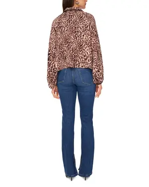 Vince Camuto Printed Raglan Sleeve Shirt