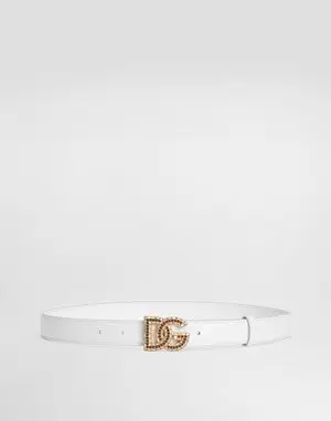 Women's Dolce & Gabbana White Belts