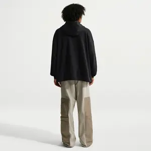Nike Sportswear Club Oversized French Terry Pullover Hoodie - Black
