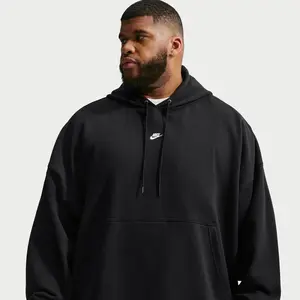 Nike Sportswear Club Oversized French Terry Pullover Hoodie - Black
