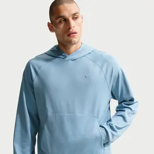 Nike Dri-fit Uv Protection Pullover Performance Hoodie - Blue