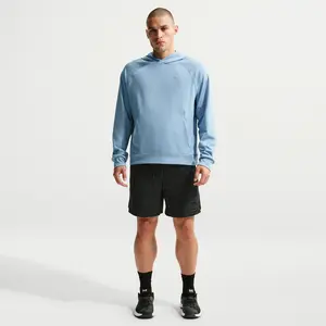 Nike Dri-fit Uv Protection Pullover Performance Hoodie - Blue