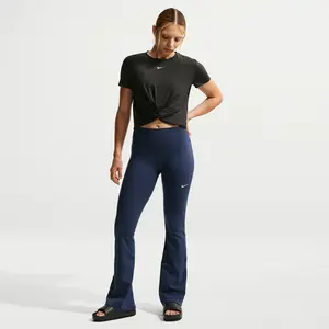 High-Waisted Sports Pants with Pockets