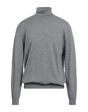 RICHARD OWE'N Turtleneck Virgin Wool Top - Grey