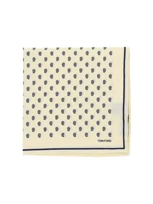 TOM FORD Silk Twill Pocket Handkerchief - Cream