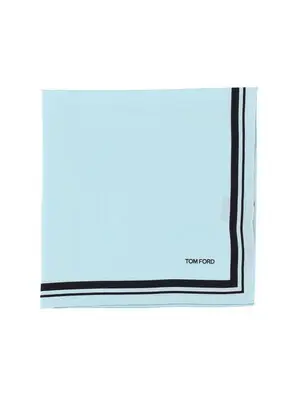 TOM FORD Silk Twill Pocket Handkerchief - Light Blue