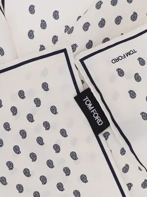 TOM FORD Silk Twill Pocket Handkerchief - White