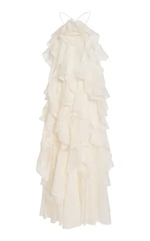 Aje Merritt Embroidered Gown - Ivory