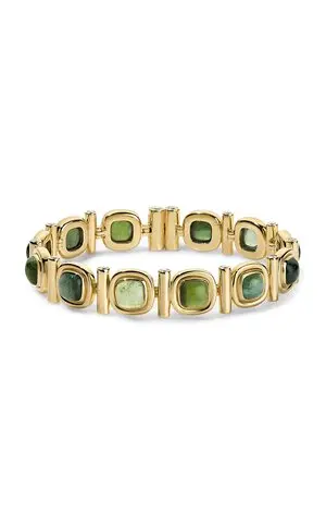 JADE RUZZO Gilda 18k Yellow Gold Tourmaline And Diamond Bracelet